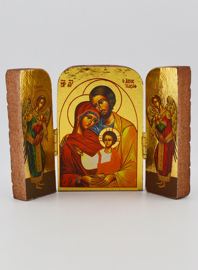 Our Lady of Consolation & Archangels Religious Triptych Icon - Small ...
