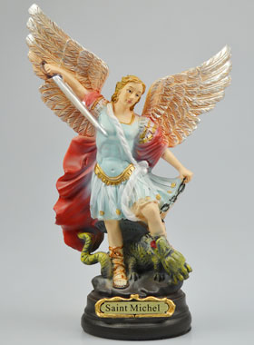 Resin Statue of Saint Michael the Archangel - 20cm | Lourdes Giftshop