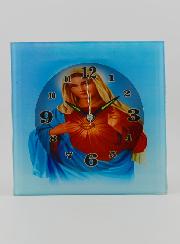 Sacred Heart of Mary Clock - 12 cm | Lourdes Giftshop